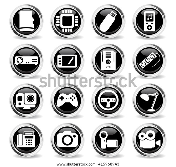 Devices Simply Symbols Web User Interface Stock Vector (Royalty Free ...