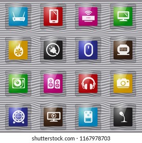Devices Vector Glass Icons User Interface Stock Vector (Royalty Free ...