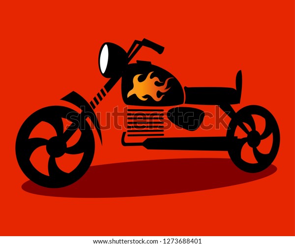 Devil Bike Bullet Two Wheeler Vehicle Stock Vector (Royalty Free ...