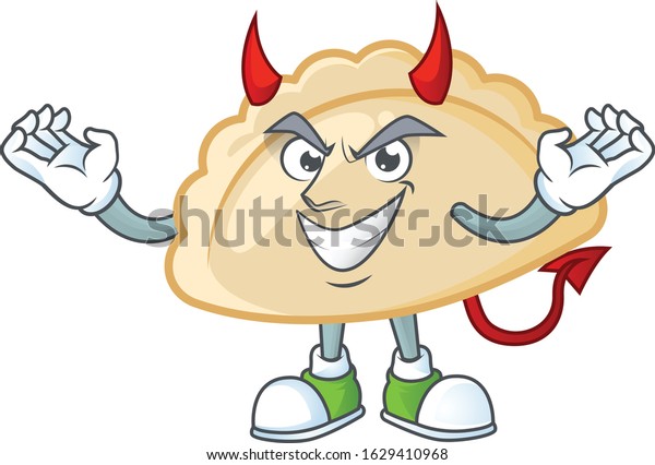 Devil Pierogi Cartoon Character Design Style Stock Vector (Royalty Free ...