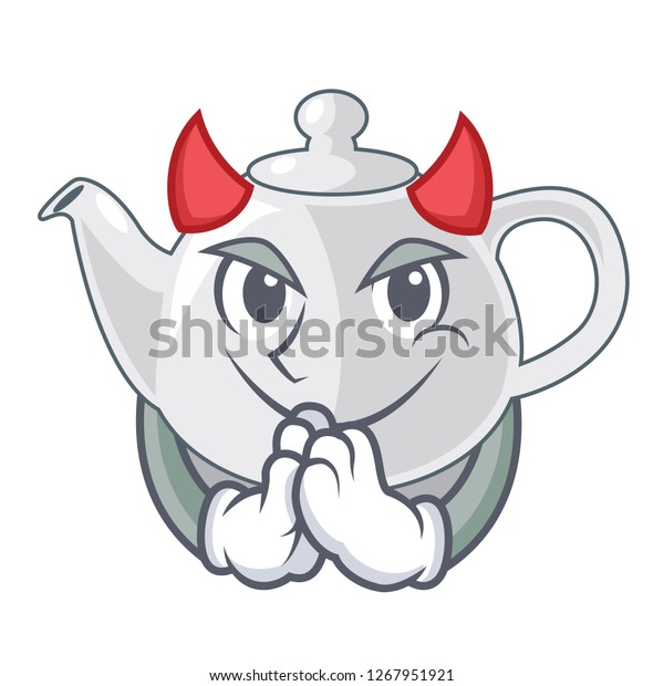 Devil Porcelain Teapot Table Character Stock Vector (Royalty Free ...