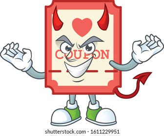 Devil Red Love Coupon Cartoon Character: เวกเตอร์สต็อก (ปลอดค่า ...