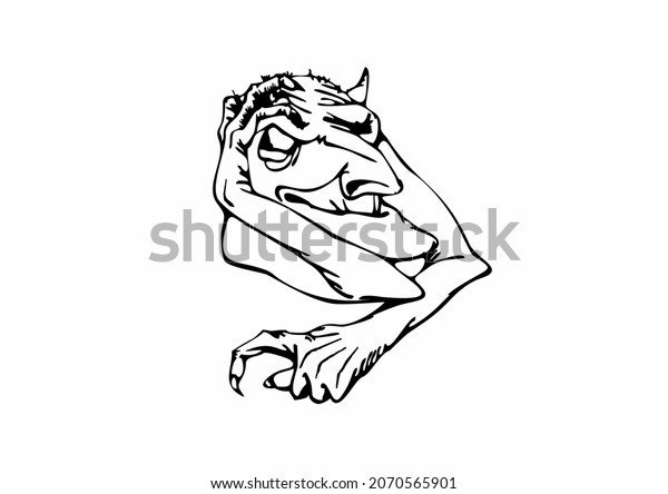 Devil Resides Anyones Soul This Vector Stock Vector (Royalty Free ...