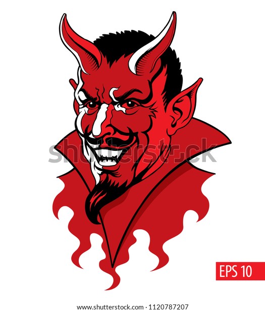 Devil Smiling Cartoon Character Sports Mascot Stock Vector (Royalty ...