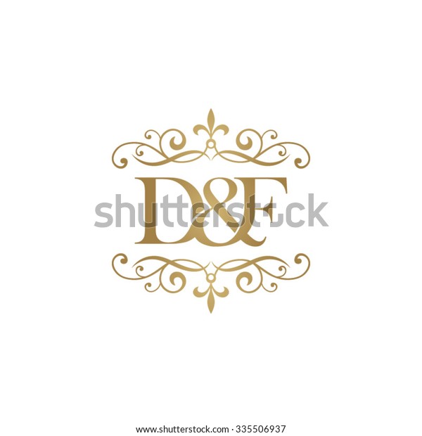 Df Initial Logo Ornament Ampersand Monogram: เวกเตอร์สต็อก (ปลอดค่า ...