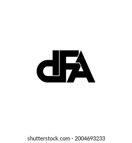 Dfa Letter Original Monogram Logo Design Stock Vector (Royalty Free ...