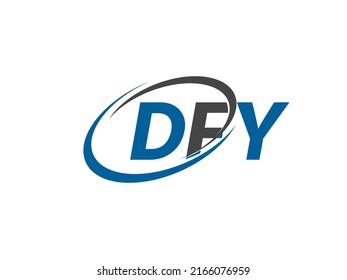 Dfy Letter Creative Modern Elegant Swoosh Stock Vector (Royalty Free ...