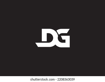 Dg Logo Initial Letter Design Template Stock Vector (Royalty Free ...