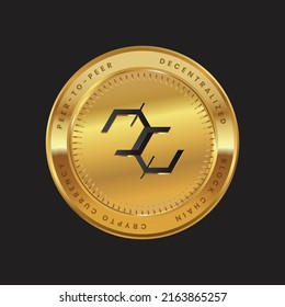 Dgp Crypto Currency Logo Black Color Stock Vector (Royalty Free ...