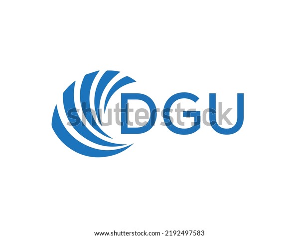 Dgu Letter Logo Design On White Stock Vector (Royalty Free) 2192497583 ...