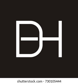 Dh Hd Initial Letter Logo Design Stock Vector (Royalty Free) 730105444 | Shutterstock