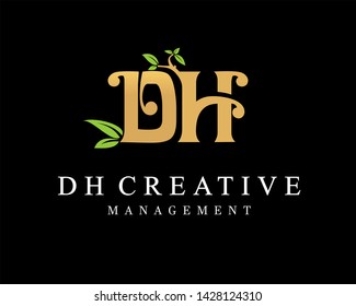Dh Initial D H Combined Addition Stock Vector (Royalty Free) 1428124310 ...