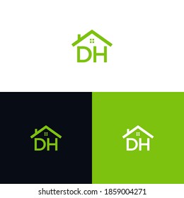 Dh Initial Real Estate Logo Inspiration Stock Vector (Royalty Free ...