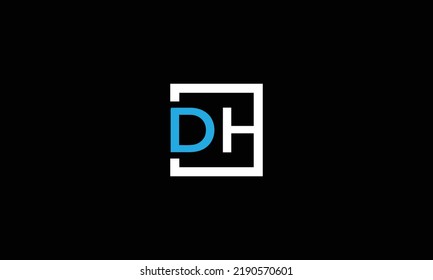 Dh Letter Initial Logo Design Template Stock Vector (Royalty Free ...