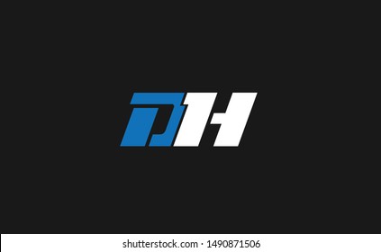 Dh Letter Logo Design Creative Modern Stock Vector (Royalty Free ...