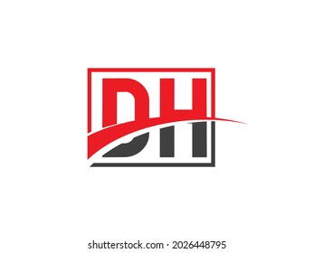 Dh Letter Logo Design Template Stock Vector (Royalty Free) 2026448795 ...