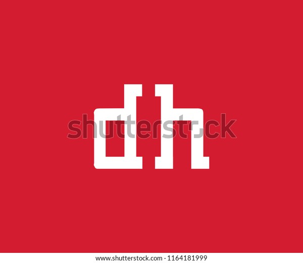 Dh Logo Symbol Stock Vector (Royalty Free) 1164181999 | Shutterstock