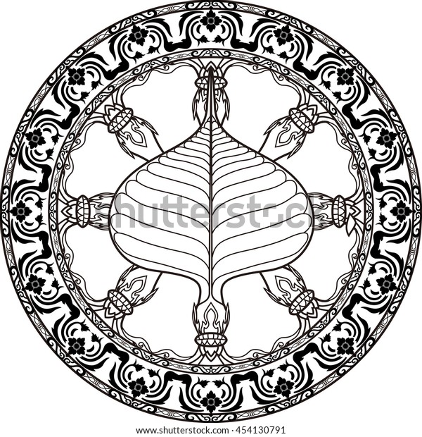 Dhamma Wheel Dharmachakra Icon Buddhism Symbol Stock Vector (Royalty ...