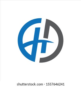 Dhd Hdd Unique Logo Design Vector: vector de stock (libre de regalías ...
