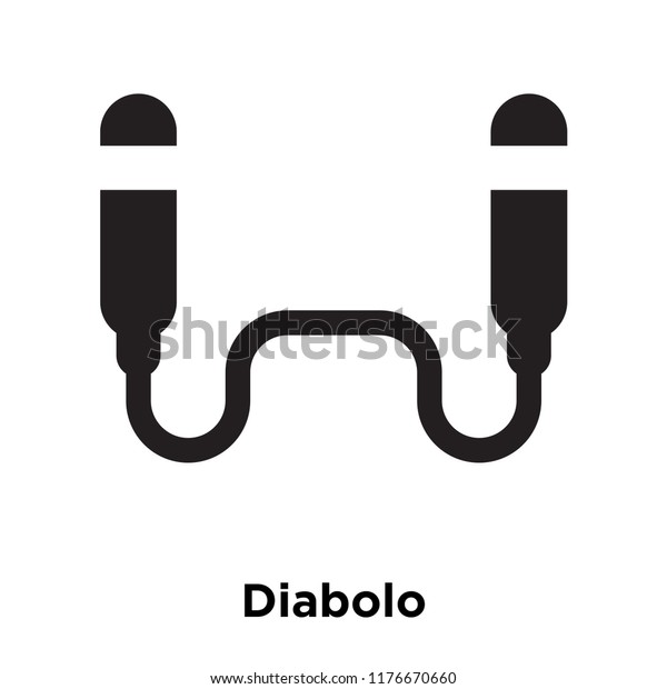 Diabolo Icon Vector Isolated On White Stock Vector (Royalty Free ...