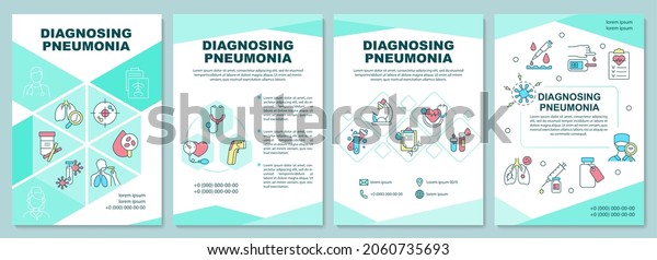 Diagnosing Pneumonia Brochure Template Diagnostic Procedures Stock ...