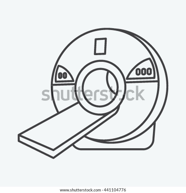 Diagnosis Mri Flat Vector Illustration Isolate Stock Vector (Royalty ...