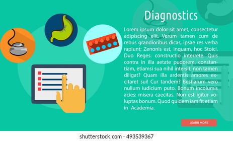Diagnotics Conceptual Banner Stock Vector (Royalty Free) 493539367 ...