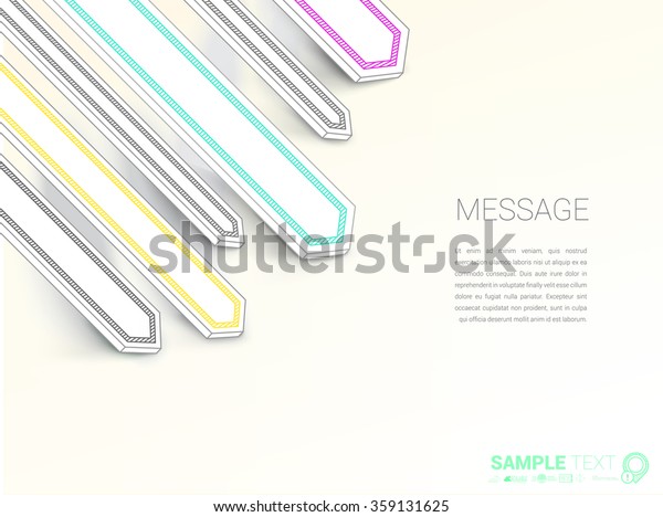 Diagonal 3d Arrow Bars Illustration Your Stock Vector (Royalty Free ...