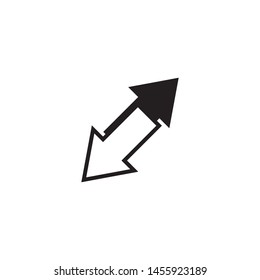 Diagonal Arrow Icon Simple Design Stock Vector (Royalty Free ...