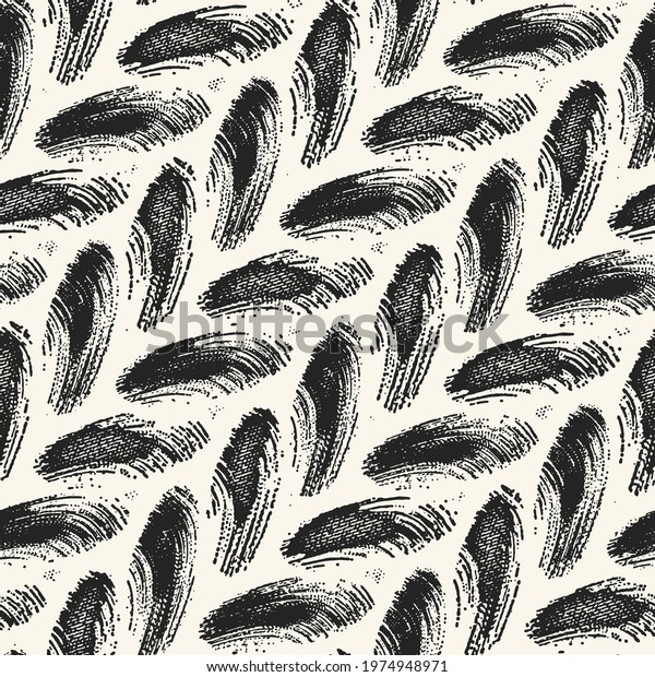 Diagonal Ink Brush Strokes Textured Pattern Stock Vector (Royalty Free ...