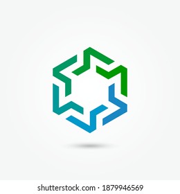 Diagonal Logo Abstract Vector Illustration Icon Stock Vector (Royalty ...