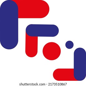 Diagonal Logo Illustration Vector On White Stock Vector (Royalty Free ...