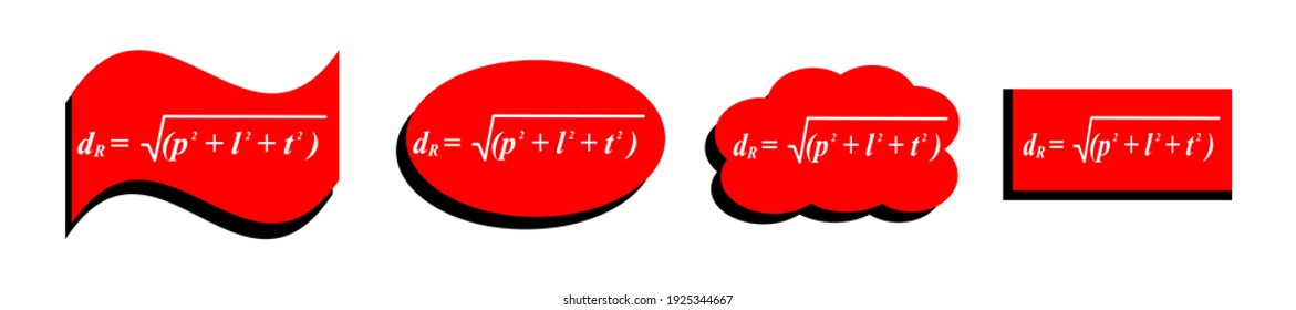 Diagonal Space Formula Popular Math Vector Stock Vector (Royalty Free ...