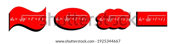 Diagonal Space Formula Popular Math Vector Stock Vector (Royalty Free ...