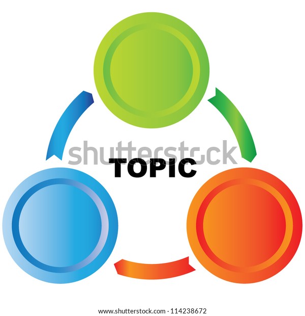 Diagram 3 Topics Stock Vector (Royalty Free) 114238672
