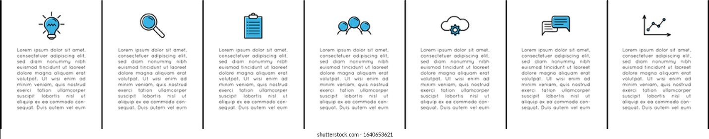 Diagram 7 Steps Simple Infograph Vector Stock Vector (Royalty Free ...