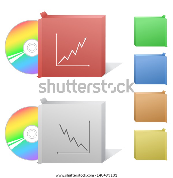 Diagram Box Compact Disc Stock Vector (Royalty Free) 140493181