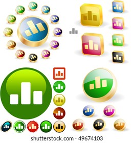 Diagram Buttons Vector Set Stock Vector (Royalty Free) 49674103 ...