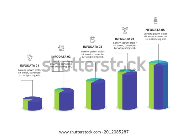 Diagram Chart Cylinder Graph Presentation Business Stock Vector ...