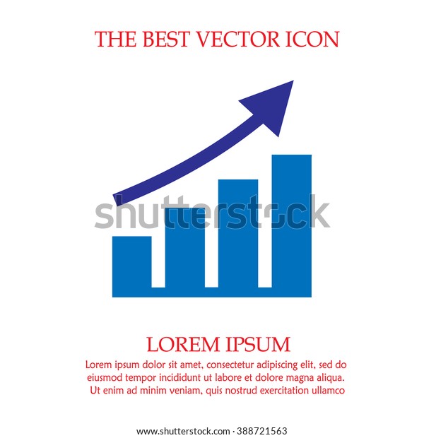 Diagram Chart Graph Growth Isolated Vector Stock Vector (Royalty Free ...