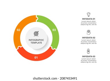 Diagram Concept Infographic 3 Steps Options Stock Vector (royalty Free