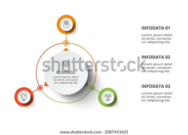 Diagram Concept Infographic 3 Steps Options Stock Vector (Royalty Free ...