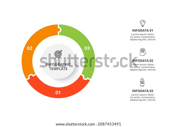 Diagram Concept Infographic 3 Steps Options Stock Vector (Royalty Free ...