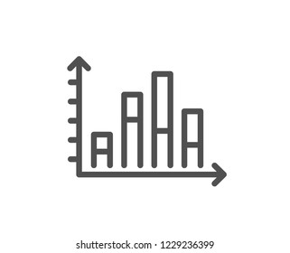 Diagram Graph Line Icon Column Chart Stock Vector (Royalty Free ...