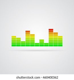 Diagram Graphic Equalizer Stock Vector (Royalty Free) 460400362 ...