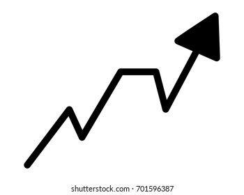 Graph Icon Illustration Isolated White Background: เวกเตอร์สต็อก (ปลอด ...