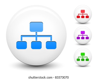 Diagram Icon On Round White Button Stock Vector (Royalty Free) 83373070 ...