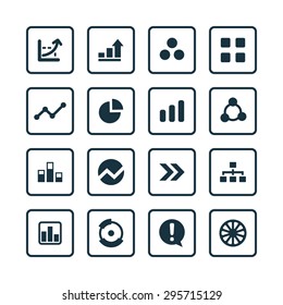 Diagram Icons Universal Set Web Mobile Stock Vector (Royalty Free ...