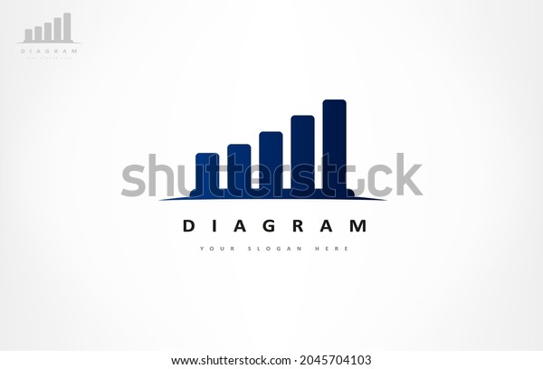 Diagram Logo Vector Financial Success Design Stock Vector (Royalty Free ...