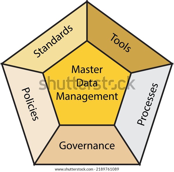 Diagram Master Data Management Mdm Information Stock Vector (Royalty ...